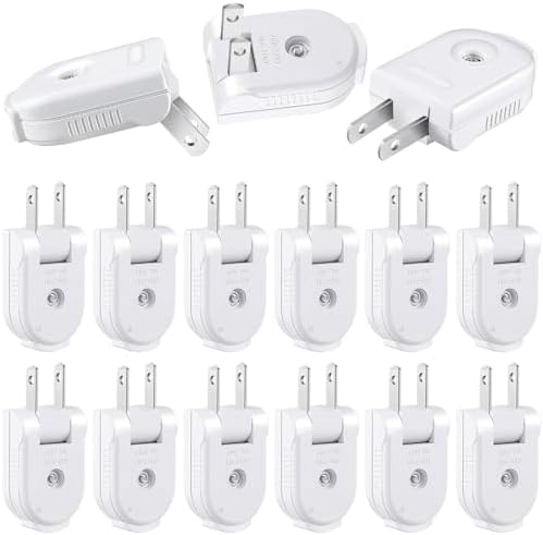 Amazon.com: 7 Piece Replacement Plug Extension Cord Plug 2 Prong, 125V ...