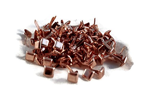 Amazon.com: Copper Metallic Mini Square Brads - Bulk 100ct