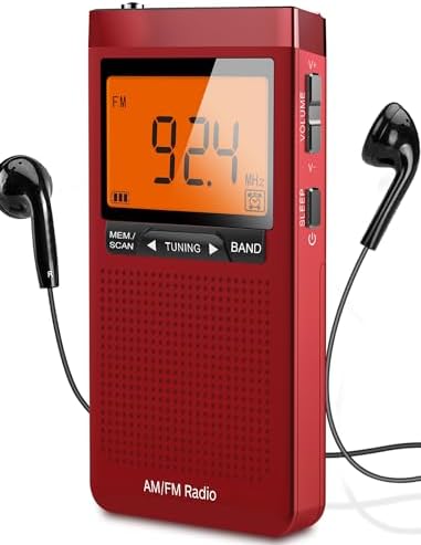 Amazon.com: AM FM Portable Radio Personal Radio with Excellent ...
