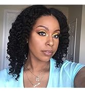 Amazon.com : WIGER Short Wavy Wigs for Women Black Body Wave Hair Wig ...