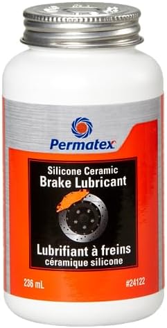 Permatex 24122 Silicone Ceramic Brake Lubricant, Orange, 236ml, Brake ...