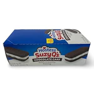 Amazon.com: Hostess Suzy Q's Snack Cakes, Chocolate with Cream Filling ...