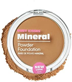 Amazon.com : Ruby Kisses Mineral Pressed Powder Foundation, Medium to ...