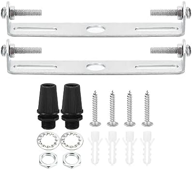 PATIKIL 100mm Ceiling Light Plate Kit, 2 Set Light Fixture Mounting ...