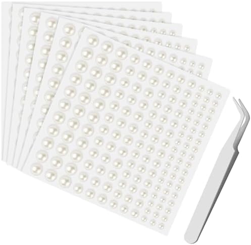 HXMJIED 660 Pcs Stick on Pearls, Self Adhesive Back Pearl Stickers ...
