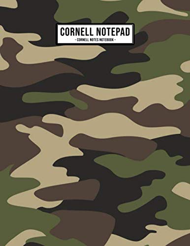 Camo Cornell Notepad: Cornell Method Notebook | Cornell Style Notepad ...
