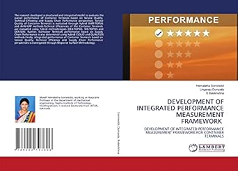 DEVELOPMENT OF INTEGRATED PERFORMANCE MEASUREMENT FRAMEWORK : B ...