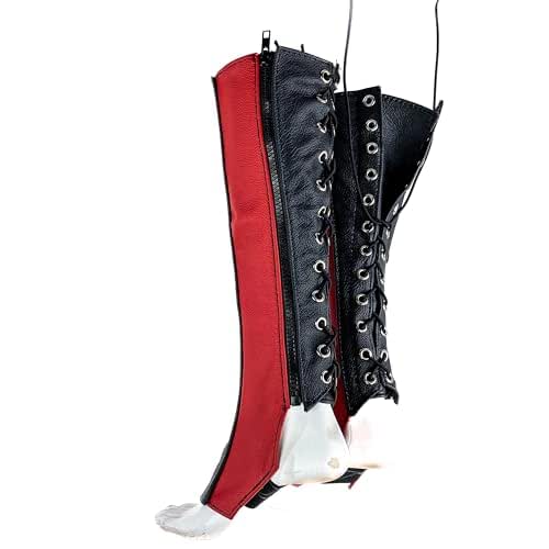 Amazon.com: Genuine All Leather Kick Guards - Trapeze Boots - Zipper ...