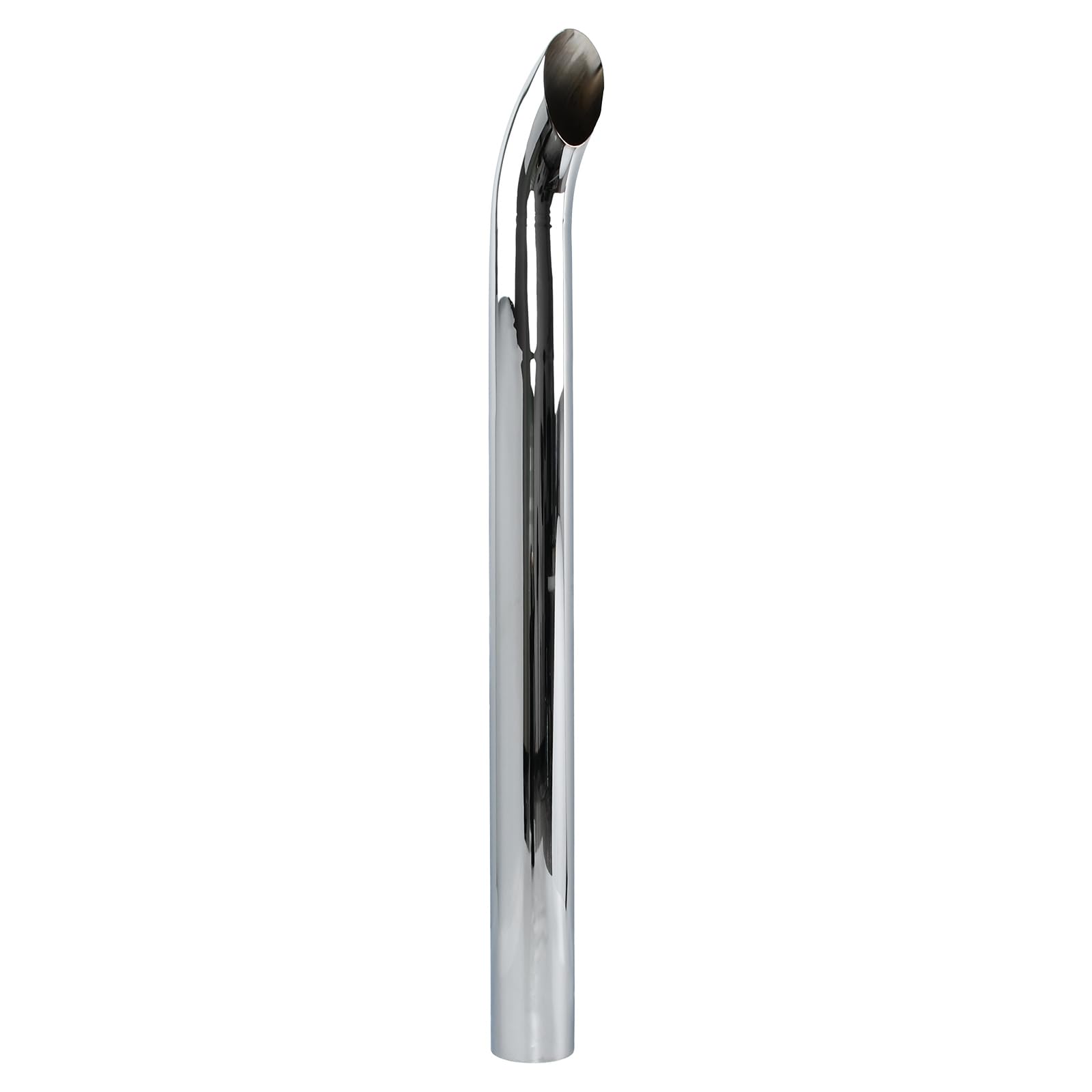 Snapklik.com : BIGREAT 5 Inch Chrome Curved Exhaust Stack Pipe