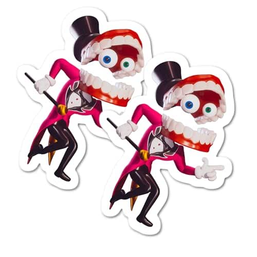Amazon.com: Caine The Amazing Digital Circus Sticker Decal Set of 2 ...