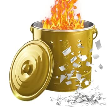 Paper Burner | Portable Stainless Steel Burn Bin with Lid - Portable ...