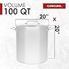 Amazon.com: Concord Cookware Stainless Steel Stock Pot Kettle, 100 ...