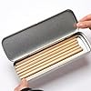 XXLKVSK Portable Metal Pencil Box Pen Holder Makeup Brush Organiser ...