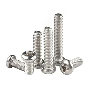 Fastener Cross Recessed Pan Head Screws M1.2 M1.4 M1.6 M2 M2.5 M3 M4 M5 M6 304 Stainless Steel ...