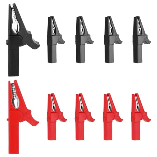 10Pcs Fully Insulated Alligator Clips 30A Safety Test Alligator Clips ...