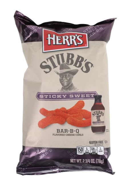 Amazon.com: Herr's Stubb's Sticky Sweet Bar-B-Q Flavored Cheese Curls ...