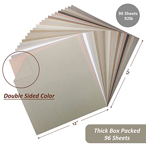 Snapklik.com : Livholic 96 Sheets Earth Tones Color Card Stock Paper ...