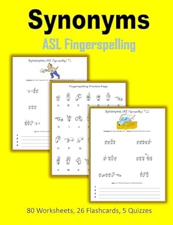 Amazon.com: Synonyms - ASL Fingerspelling: 9781717350152: Mahoney, C ...