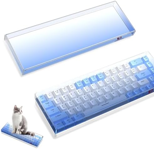 Amazon.com: YUNZII Gradient Clear Acrylic Keyboard Cover Protector with ...