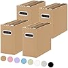 Amazon.com: Oterri File Organizer, Small Storage Box, Cardboard File ...