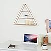 Amazon.com: MyGift Wall Mounted Copper-Tone Metal Triangular 3 Tier ...