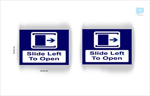 Buy SIGN EVER Slide Left To Open Sign Boards Shop Bank Office Hospital ...