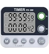 XREXS Digital Dual Kitchen Timer, Cooking Timer, Magnetic Timer ...