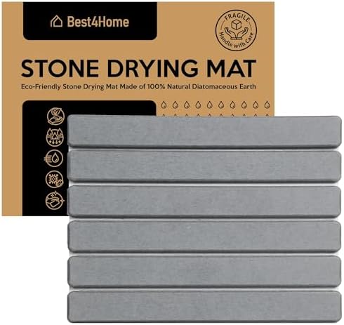 Amazon.com: SANOAH | Stone Drying Mat for Kitchen Counter, with Sink ...