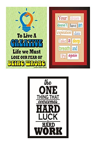 Buy Yellow Alley? Quotation Poster Combo|Decorative Wall Poster ...