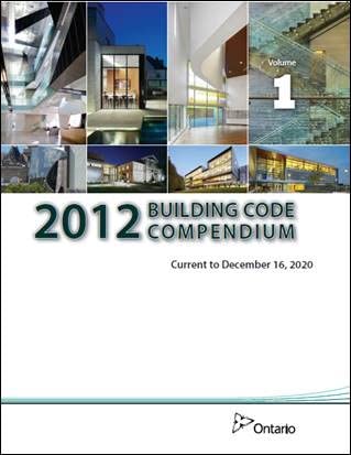 2012 Building Code Compendium -Two volume softcover set: Ministry of ...