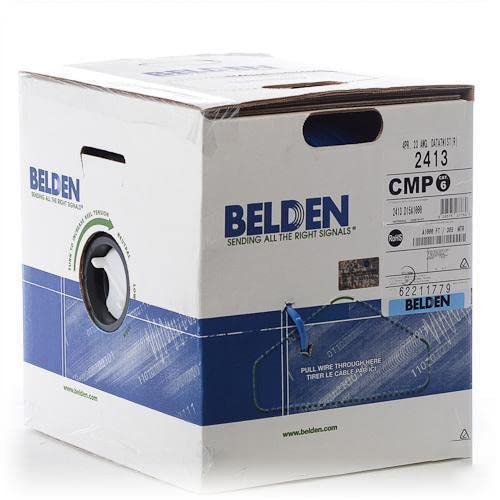 Amazon.com: Cat6 Blue Plenum USA Made UL Listed CMP Rated Solid Bare ...