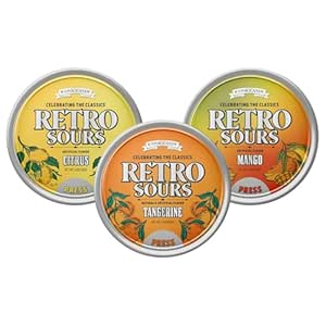 Amazon.com : Retro Sours - Hard Tangy Old Fashion Candy in Citrus ...