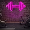 Gym Neon Sign,Dumbbell LED Neon Light for Home Gym Decor，Pink Neon Sign ...