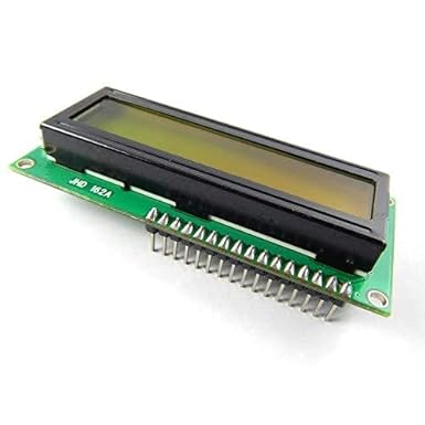 TECHDELIVERS® 16x2 LCD display pre soldered male header 16 pin Green ...