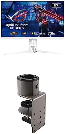 Amazon.com: ASUS ROG Swift Gaming Monitor + ROG Monitor Desk Mount Kit ...
