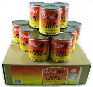 Amazon.com : Yoders Canned Beef Chunks- Full Case : Grocery & Gourmet Food