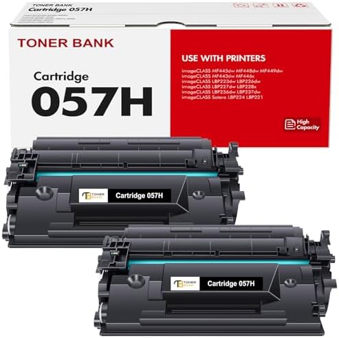 Amazon.com: 057H Black High Yield Toner Cartridge 2-Pack Compatible ...