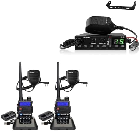 Amazon.com: Retevis RT-5R Ham Radios Long Range, Dual Band Two Way ...