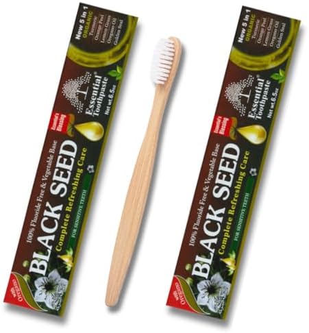 Amazon.com: Organic Black Seed Essential Toothpaste 5 in 1 100% ...