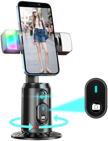 Auto Face Tracking Tripod 360° Rotating Auto Tracking Phone Stand, No ...