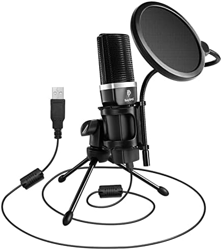 Amazon.com: EasySMX USB Microphone, Condenser PC Microphone with Quick ...