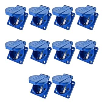 LEYDEN® 2P+E, 16A, 220VAC, Industrial Plug Socket With Plug IP44 ...