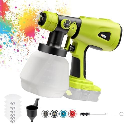 Cordless Paint Sprayer Compatible with Ryobi 18V Battery, Electric ...