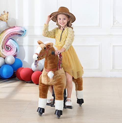 Snapklik.com : JoJoPooNy Ride On Horse Toy, Kids Ride On Toy For 6-14 ...