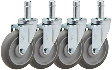Amazon.com: CasterHQ - NEW 5" Caster set for Wire Shelving Racks - Set ...