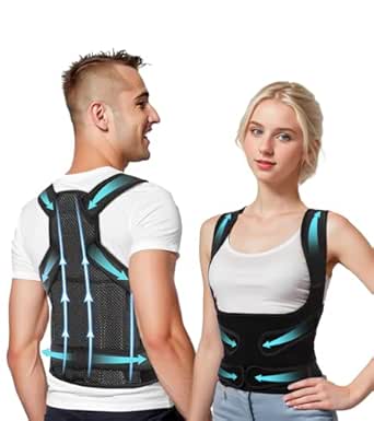 Amazon.com: Sxglamr Back Posture Corrector Women and Men, Adjustable ...