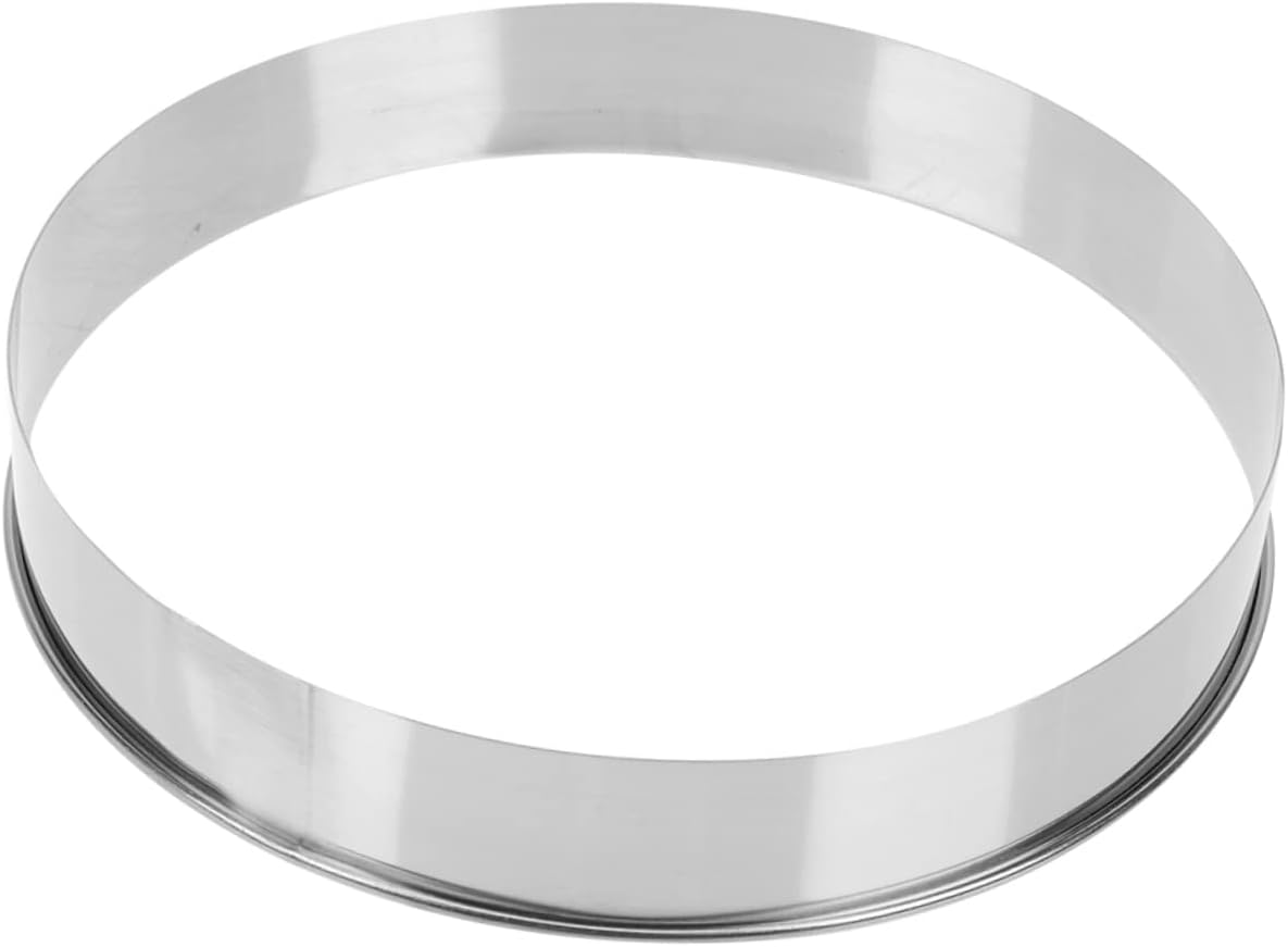 Amazon.com: Round 10 Inch Cake Pan Pastry Rings Dough Cutting Ring Egg ...