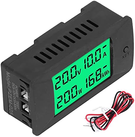 DC Current Voltage Meter, DC 5‑12V Ammeter Voltmeter Multimeter Power ...