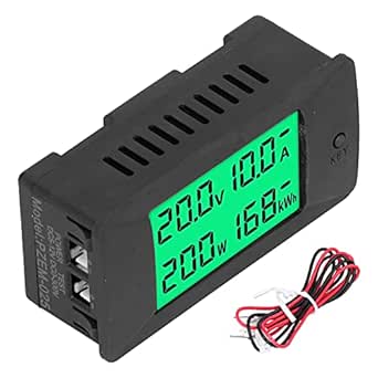 Amazon.com: DC Current Voltage Meter, DC 5?12V Ammeter Voltmeter ...