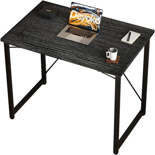 Devoko Computer Desk 100 x 50 x 75 cm, Home Office desk, Study Writing ...